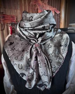Wild Rag -Deep Gray Brands, Cowboy Hats & Horse Shoes #510 – Cowgirl ...