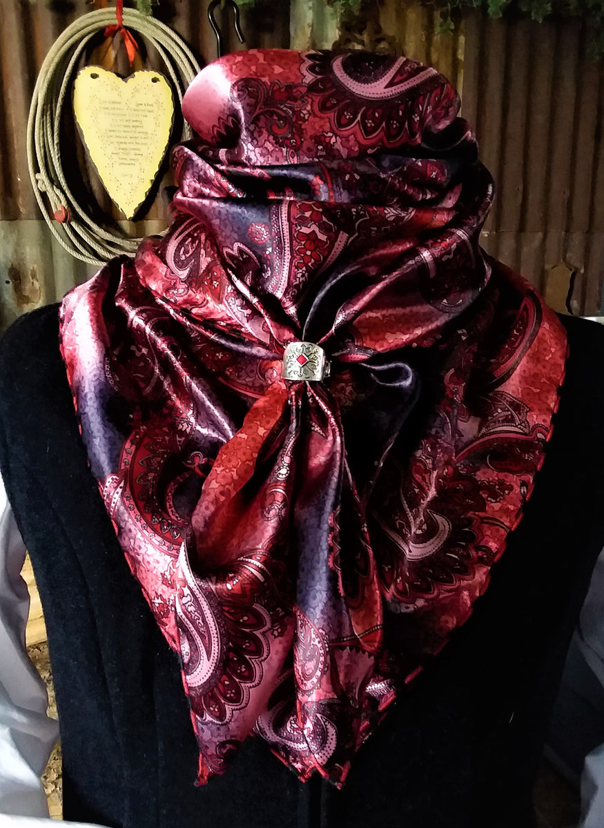Wild Rag - Red & Black Paisley #15 – Cowgirl Dreamin Wild Rags